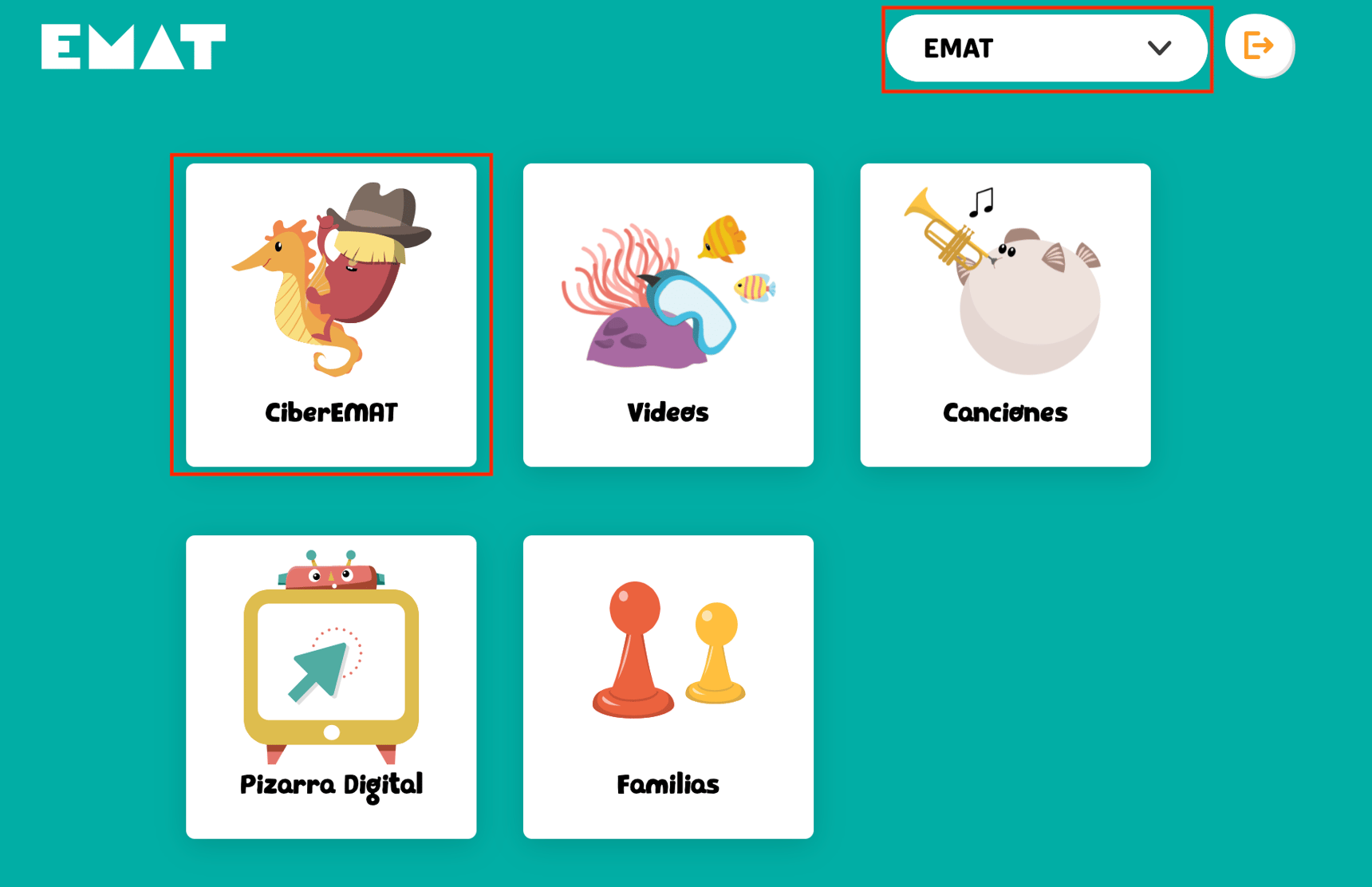 ¿Cómo acceden los alumnos a CiberEMAT Infantil? ¿Cómo acceden los alumnos a CiberEMAT Infantil?